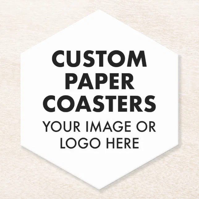 Custom personalised PAPER COASTERS (6) 4