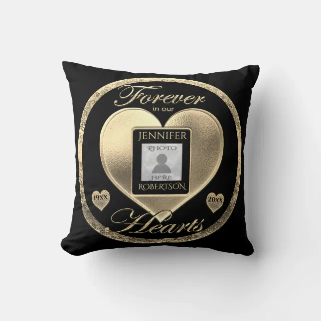 Custom Photo Memorial in Loving Memory Cushion | Zazzle