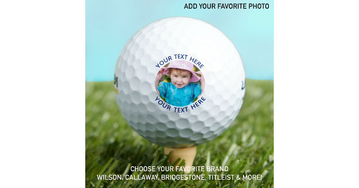 Custom Photo Personalised Create Your Own Golf Balls | Zazzle Custom Photo Personalised Create Your Own Golf Balls | Zazzle
