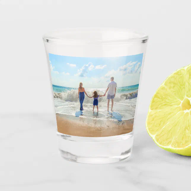 Custom Photo Shot Glass with Your Photos | Zazzle