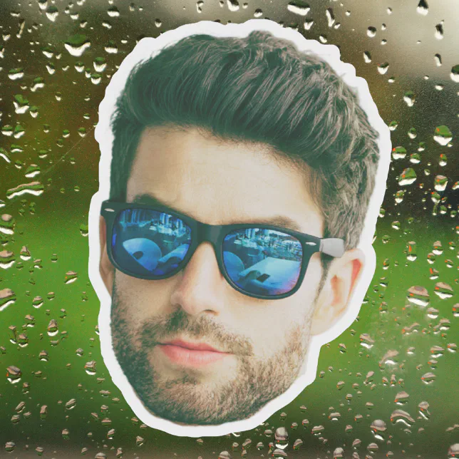 Custom Photo Stickers Personalised Face Sticker | Zazzle