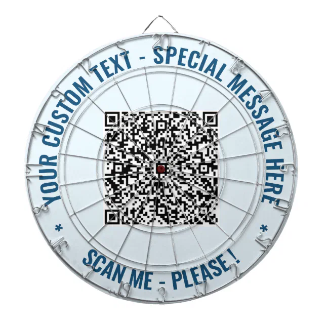 Custom QR Code Dart Board Custom Text and Colours | Zazzle