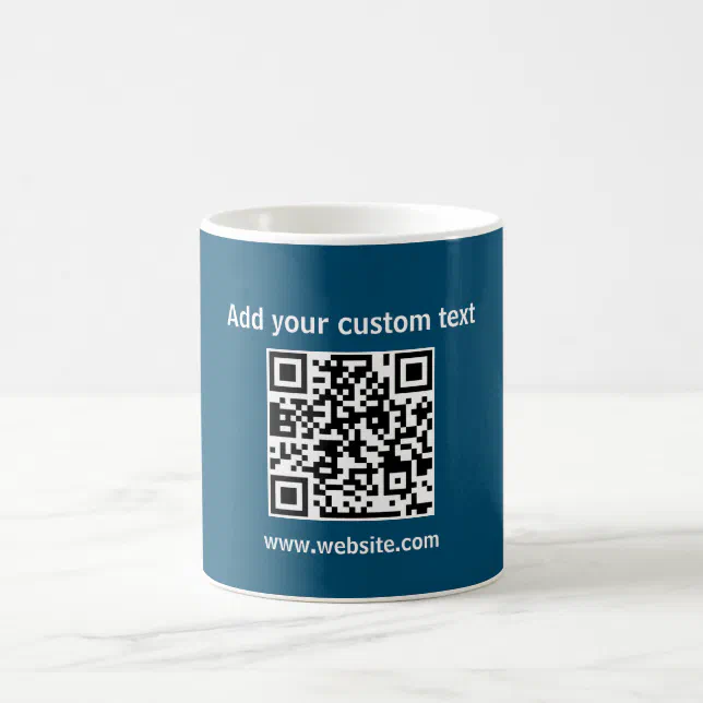 Custom Qr code green minimalist coffee Mug | Zazzle