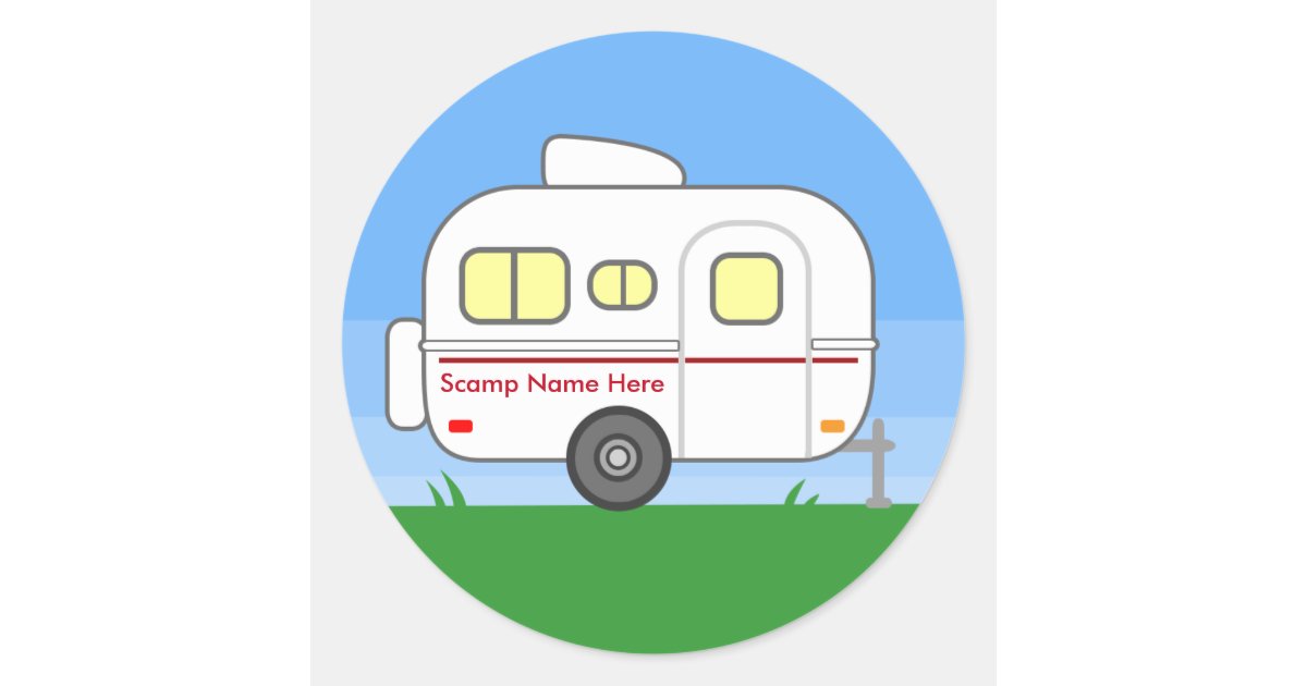 Custom Scamp Classic Round Sticker | Zazzle