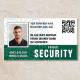 Custom Security Guard ID Photo Green Tag Badge | Zazzle
