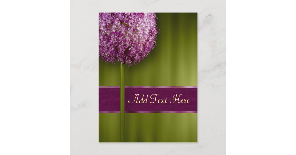 Custom Text Event And Wedding Invitation Postcard | Zazzle