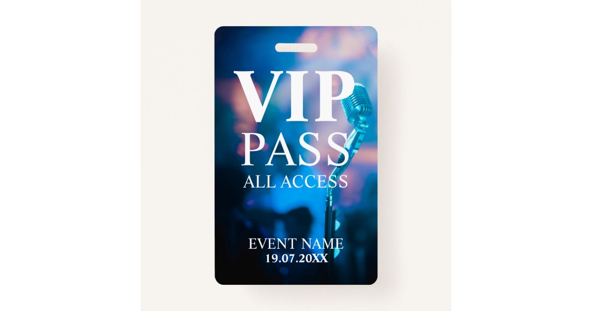 Custom VIP QR Code Event bokeh Badge ID Badge | Zazzle