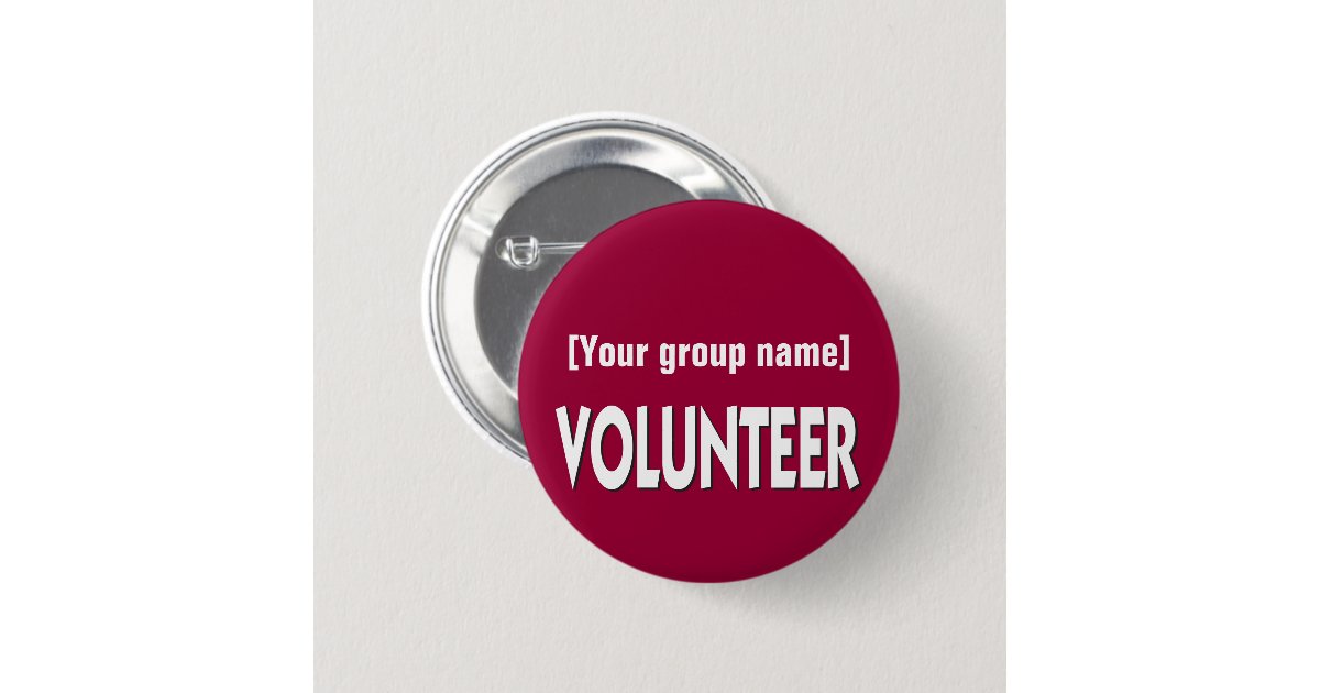 Custom Volunteer Badge | Zazzle