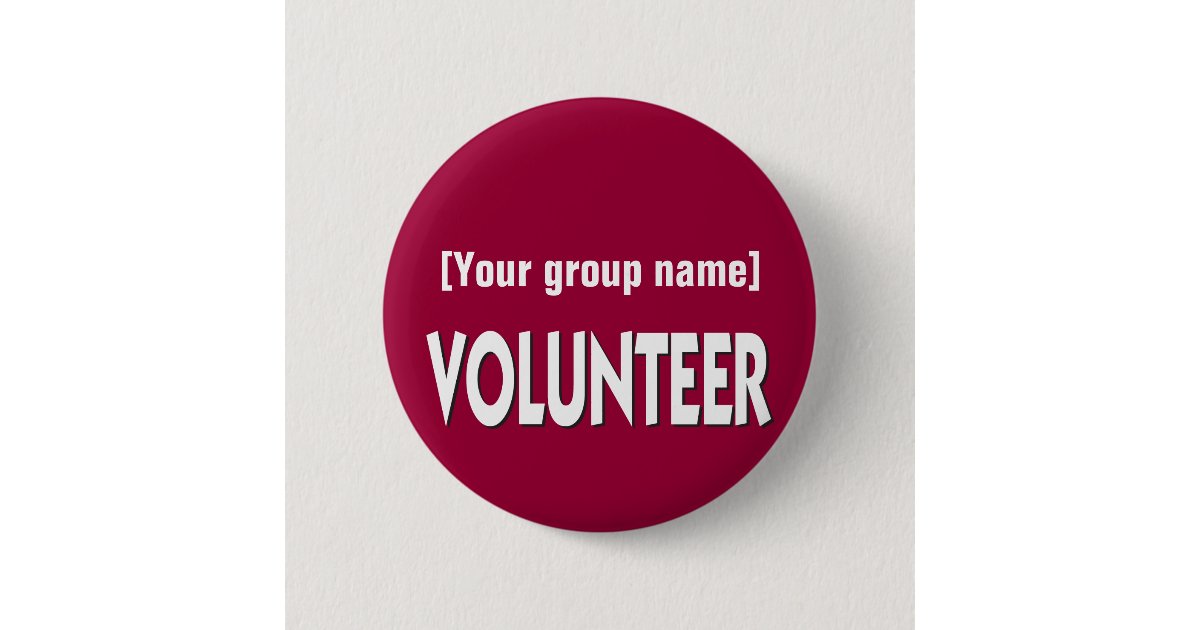 Custom Volunteer Badge | Zazzle.co.uk