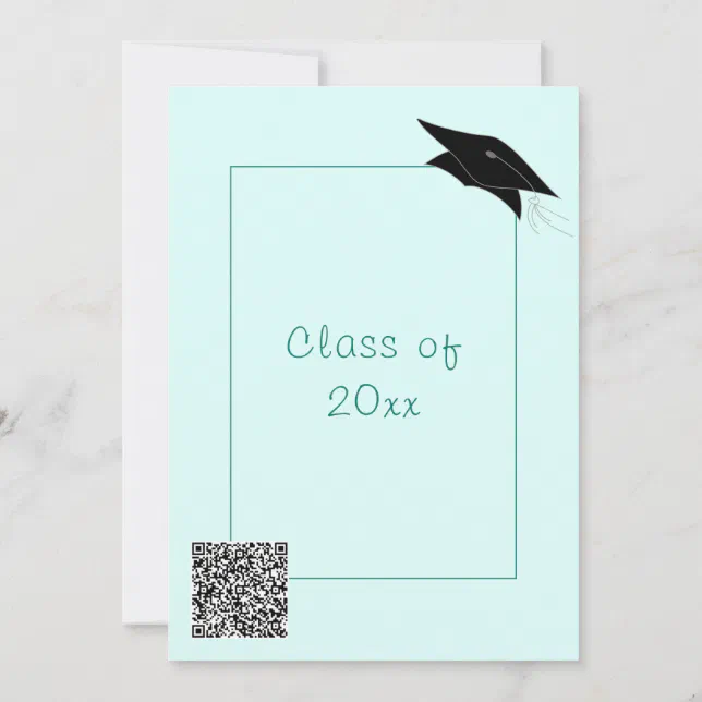 Custom Your QR Code Graduation Invitation Template | Zazzle