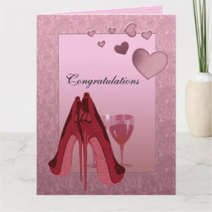 Red Stiletto Shoe Cards | Zazzle UK