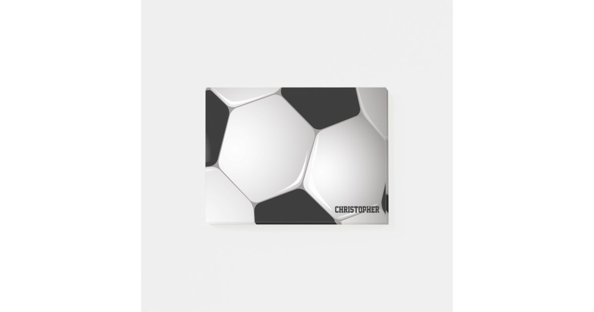 Customisable Football Soccer Ball Post-it Notes | Zazzle