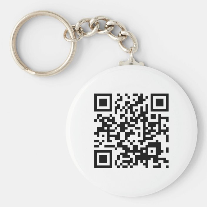 Customisable QR Code Key Ring Zazzle co uk Customisable QR Code Key Ring Zazzle co uk