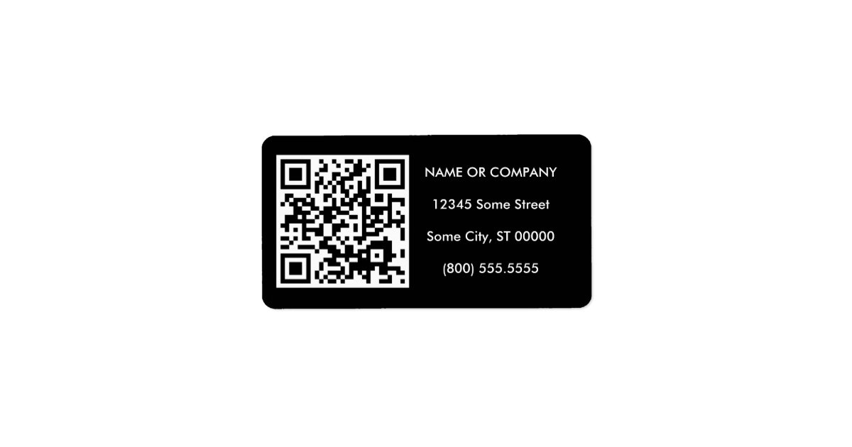 customisable QR code Label | Zazzle