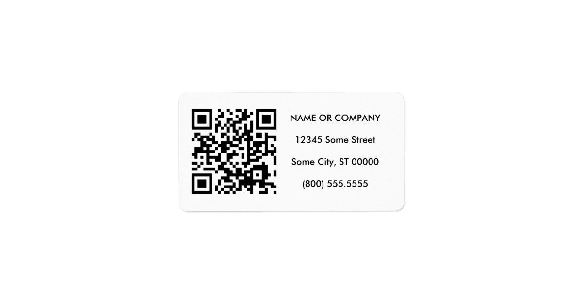 QR Code Label Template QR Code Label Template