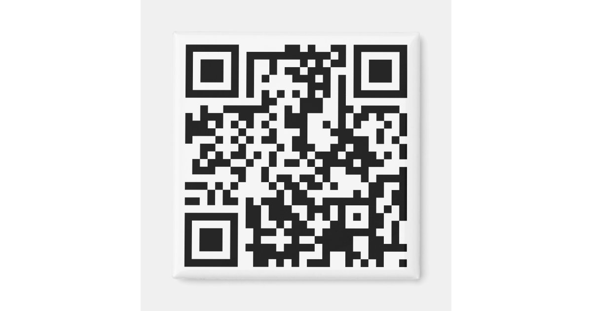 customisable QR code Magnet | Zazzle