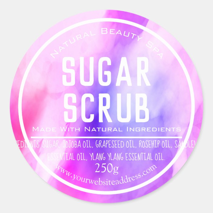 Customisable Sugar Scrub Label | Zazzle.co.uk