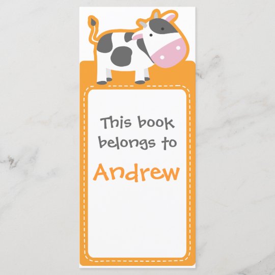 Customised*Cow Bookmarks Book | Zazzle.co.uk