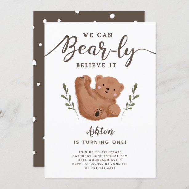 Bear Invitations | Zazzle UK