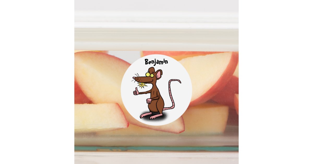 Cute brown rat thumbs up cartoon | Zazzle