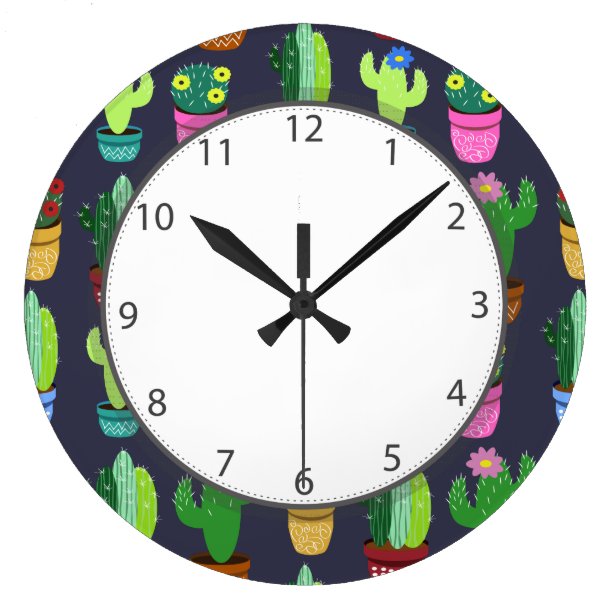 Cartoon Numbers Wall Clocks | Zazzle UK