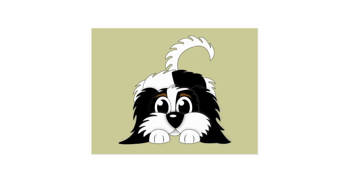 Cute Cartoon Cavachon Postcard | Zazzle.co.uk