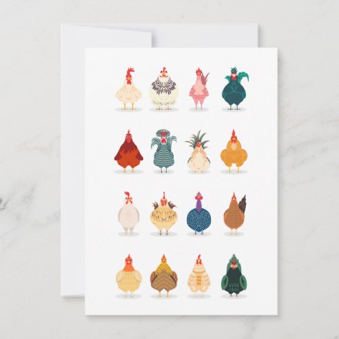 Chicken Thank You Cards | Zazzle UK