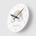 Cute Colourful Rainbow Child's Wall Clock | Zazzle