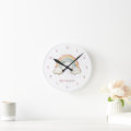 Cute Colourful Rainbow Child's Wall Clock | Zazzle