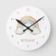 Cute Colourful Rainbow Child's Wall Clock | Zazzle