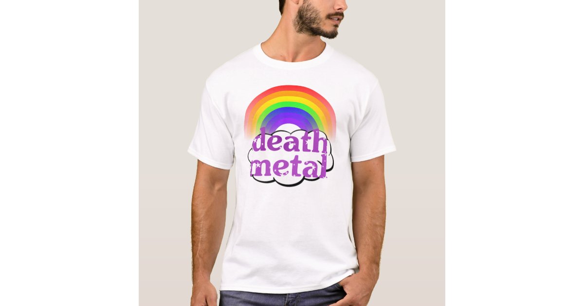 Cute Death Metal Rainbow Shirt | Zazzle