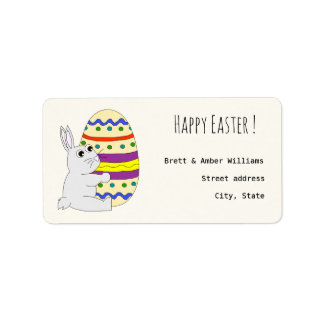 Easter Bunny Labels & Address, Return Address Labels | Zazzle.co.uk