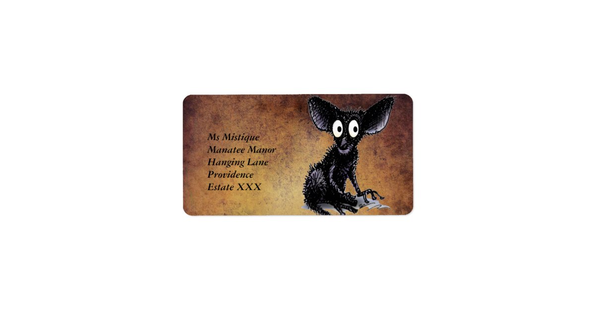 Cute Funny Aye-Aye Label | Zazzle