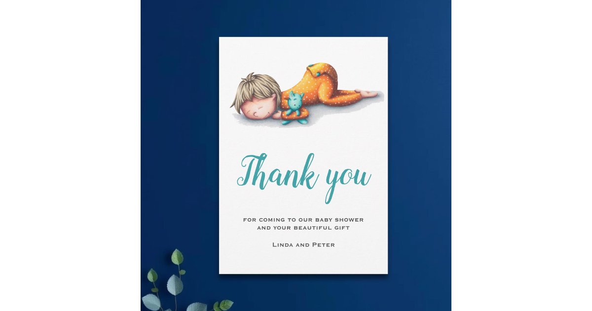 Cute Gender Neutral Baby Shower Thank You Card | Zazzle