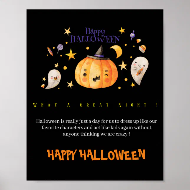 cute Halloween Poster | Zazzle