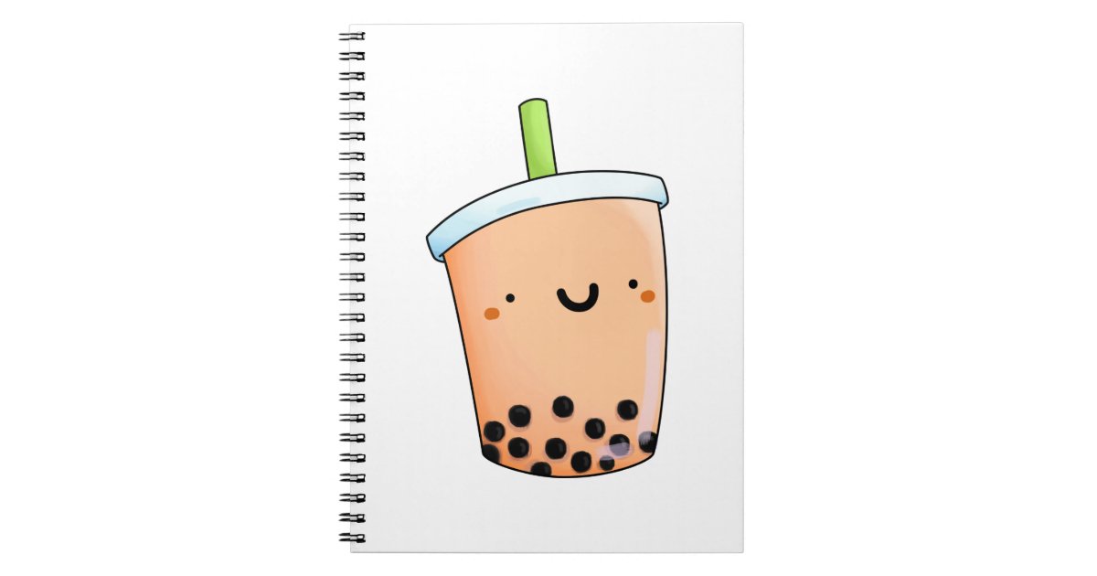 Cute Kawaii Boba Tea Notebook | Zazzle