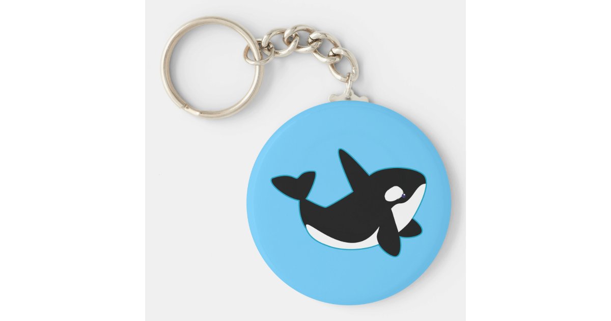 Cute Orca (Killer Whale) Key Ring | Zazzle.co.uk