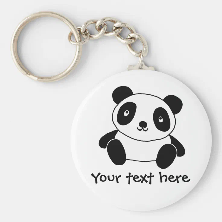 Cute Panda Key Ring | Zazzle