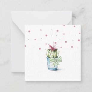 Watercolor Plants Note Cards | Zazzle UK