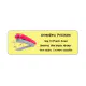 Cute red happy stapler cartoon illustration | Zazzle