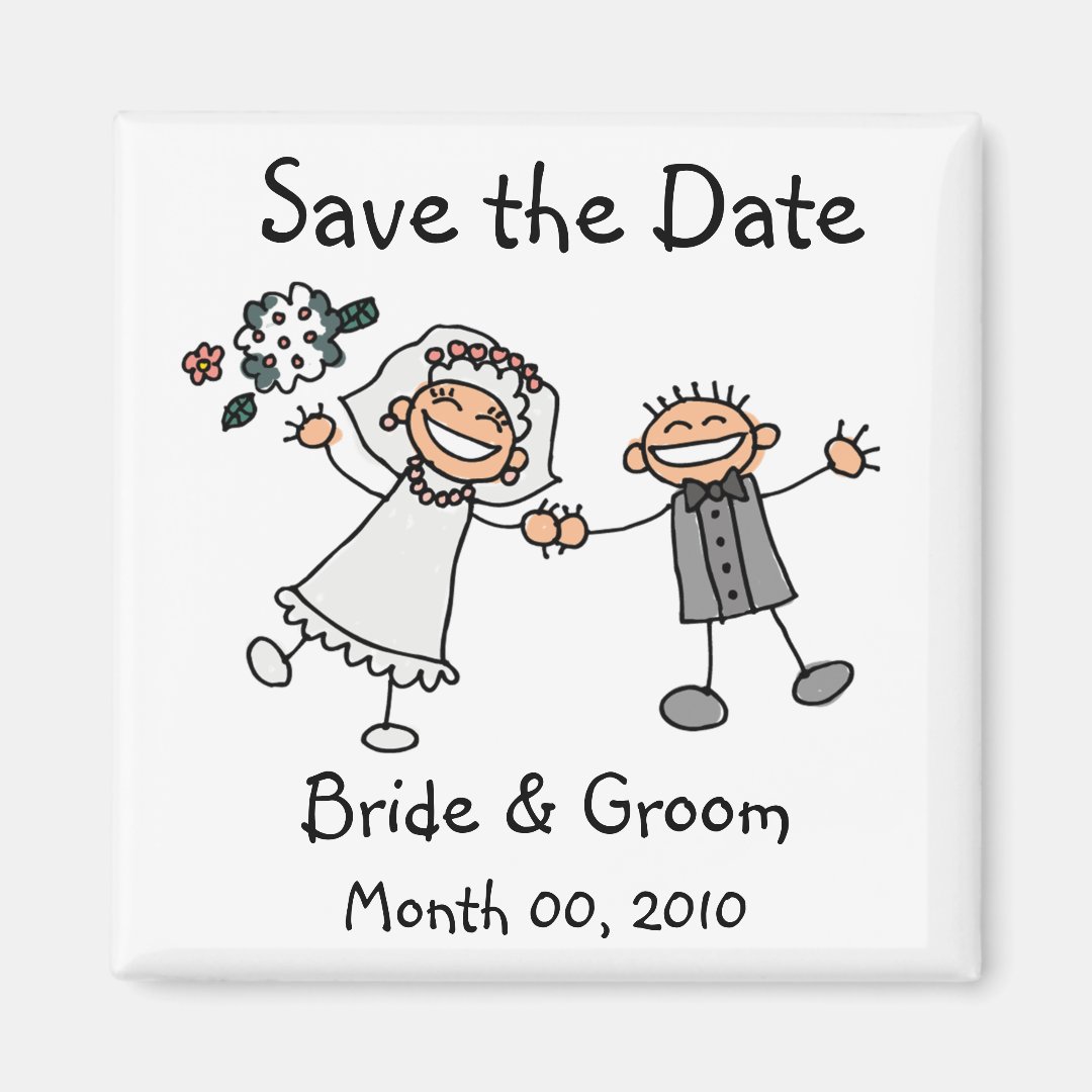Cute Save the Date Magnets | Zazzle