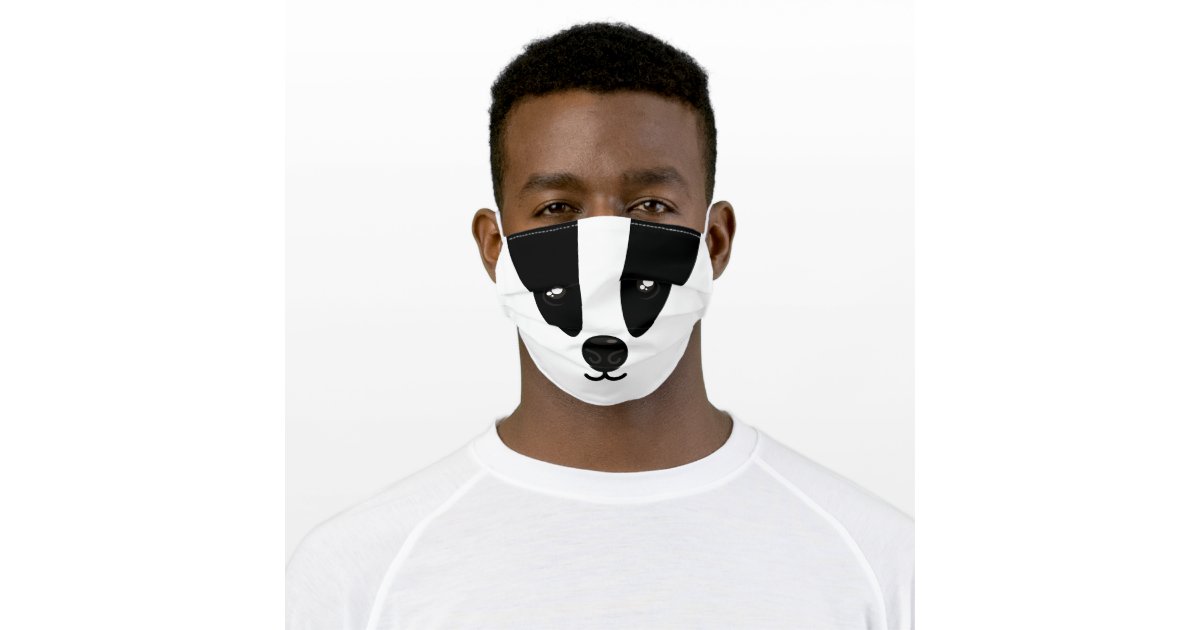 Cute Skunk Face Cloth Face Mask | Zazzle