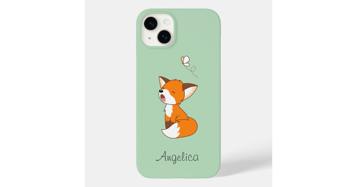 Cute Sleepy Little Fox Case-Mate iPhone Case | Zazzle