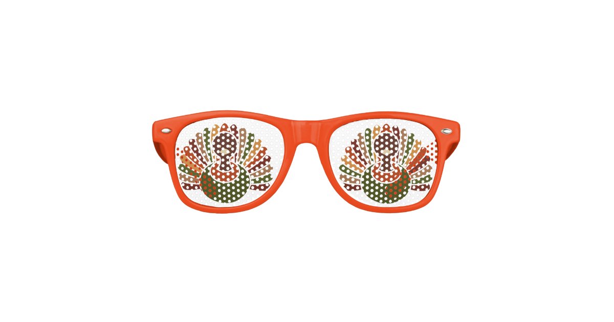Cute Thanksgiving Turkey Sunglasses | Zazzle