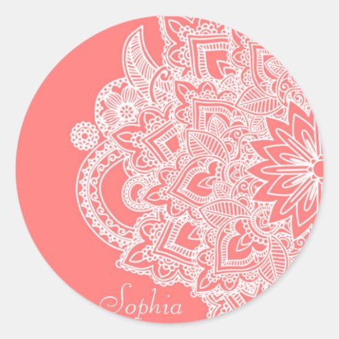 Henna Stickers & Labels | Zazzle UK
