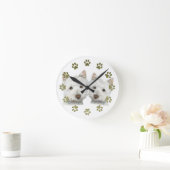Cute Westie Dogs Clock | Zazzle