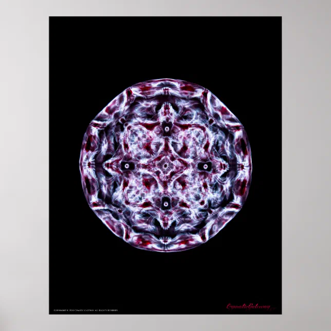 Cymatics: Music Note A Piano Poster | Zazzle