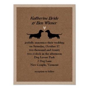 Dog Wedding Invitations | Zazzle.co.uk