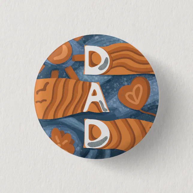Dad - Happy Father’s Day 3 Cm Round Badge | Zazzle
