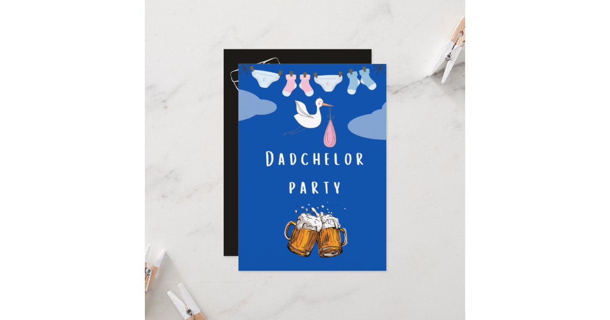 daddy shower diaper dadchelor , beer party invitation | Zazzle